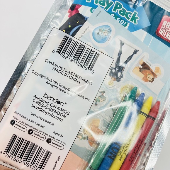 Disney | Toys | Ralph Breaks The Internet Play Pack Crayons Stickers ...